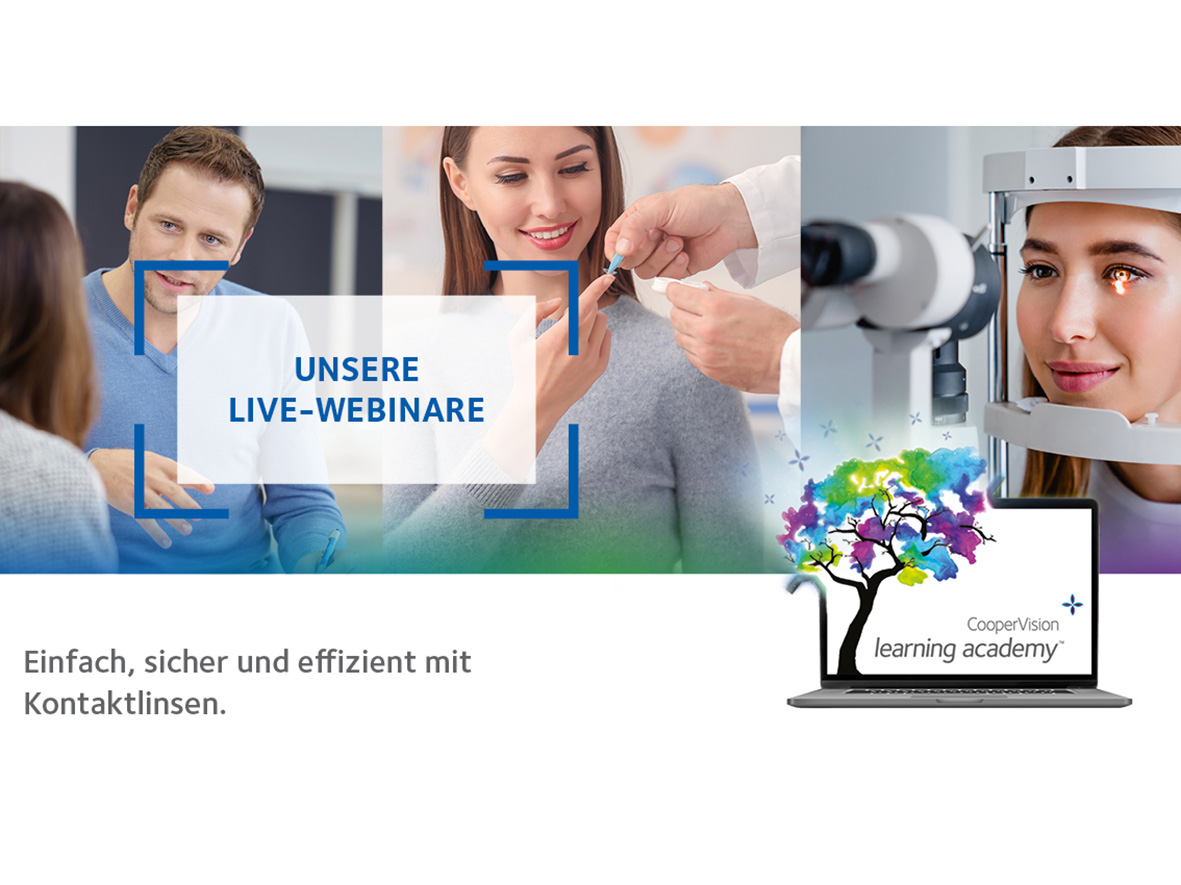 CooperVision‘s Oktober-Webinare zu aktuellen Themen aus der ...