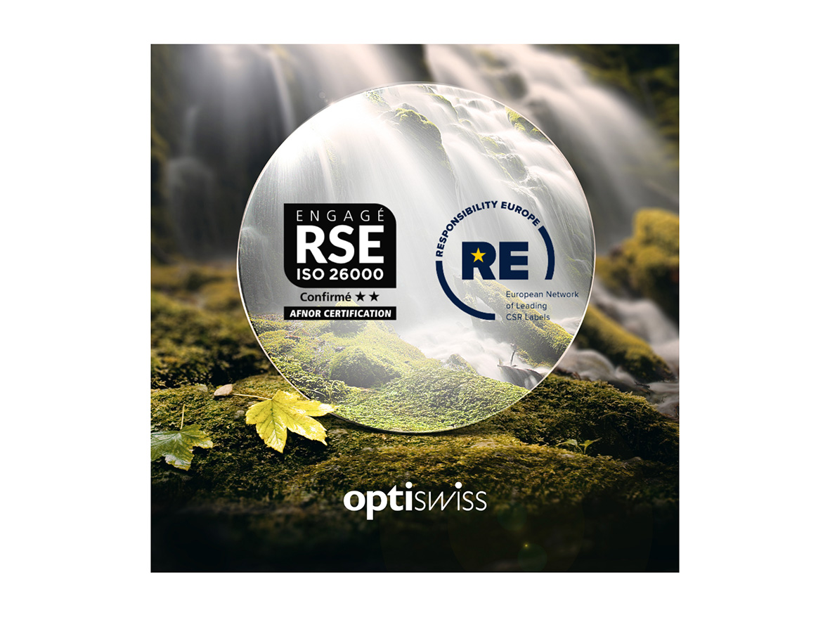 Optiswiss offiziell mit zwei CSR-Label ausgezeichnet - EYECOM